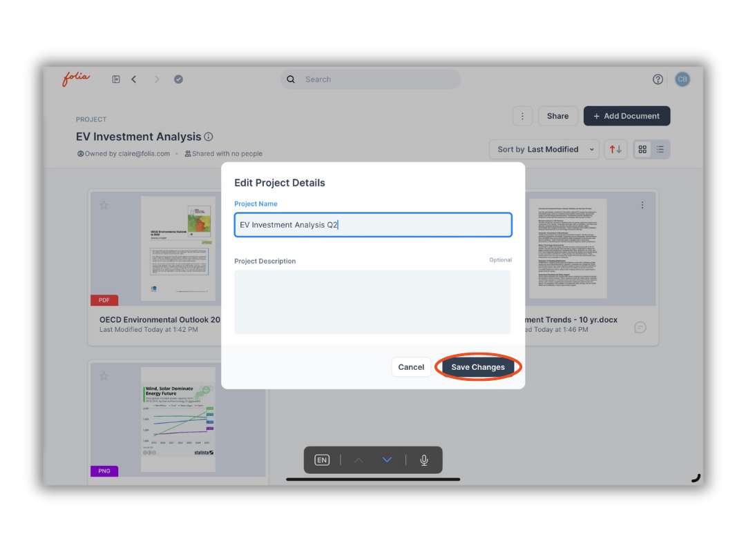 How to Rename a Folia Project
