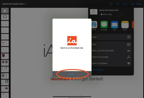 Importing and Opening Documents in iAnnotate